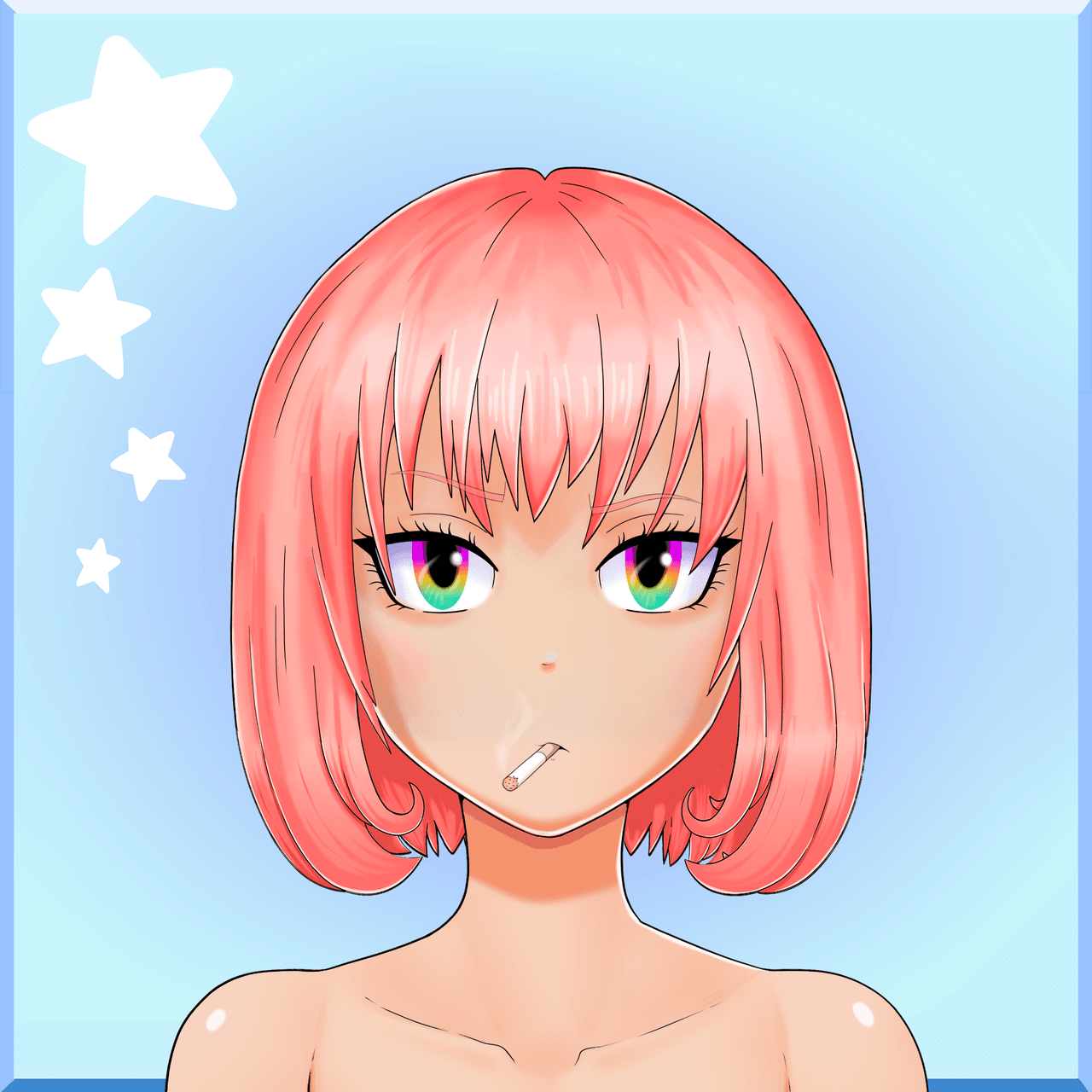 Crypto Idolz Face #5001 - Matrica